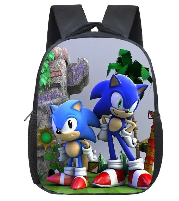 12 Inch Super Mario Bros Sonic Boom Hedgehogs Kindergarten School Bags ...