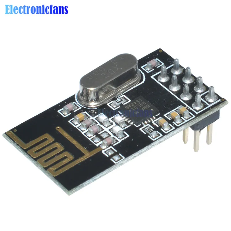 2Pcs 125 Channels Mutipoint Microcontroller NRF24L01 + 2.4GHz Antenna ...