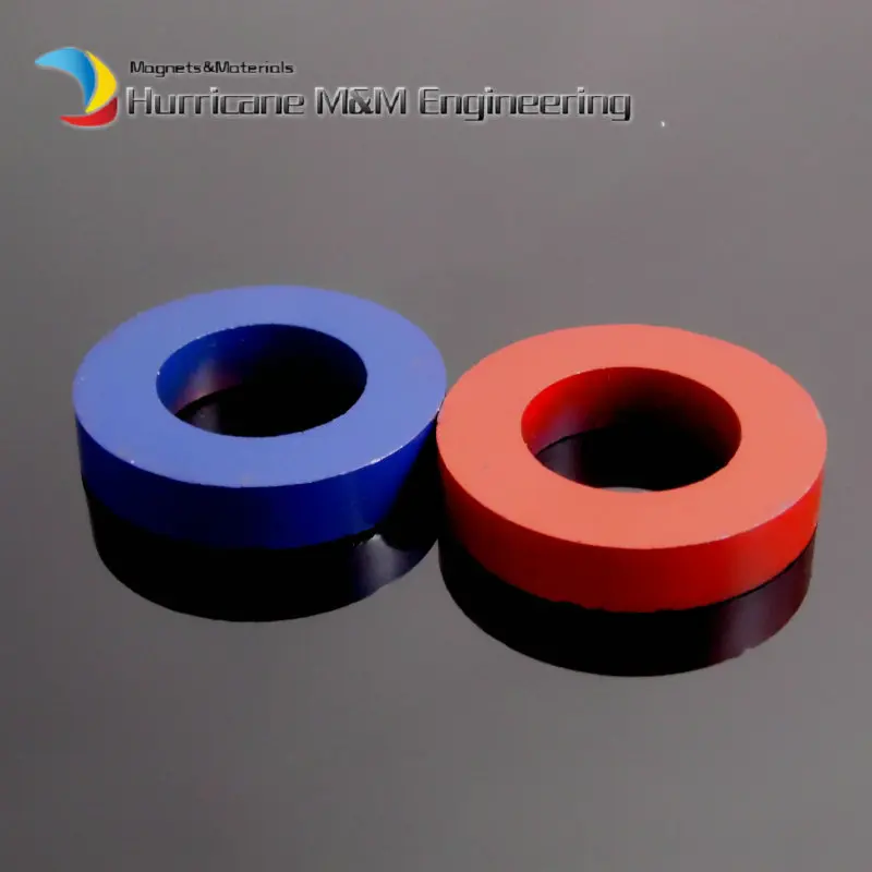 8pcs Experiment Magnet Ring Type OD 40x22x8 mm Students Use O Ring blue ...