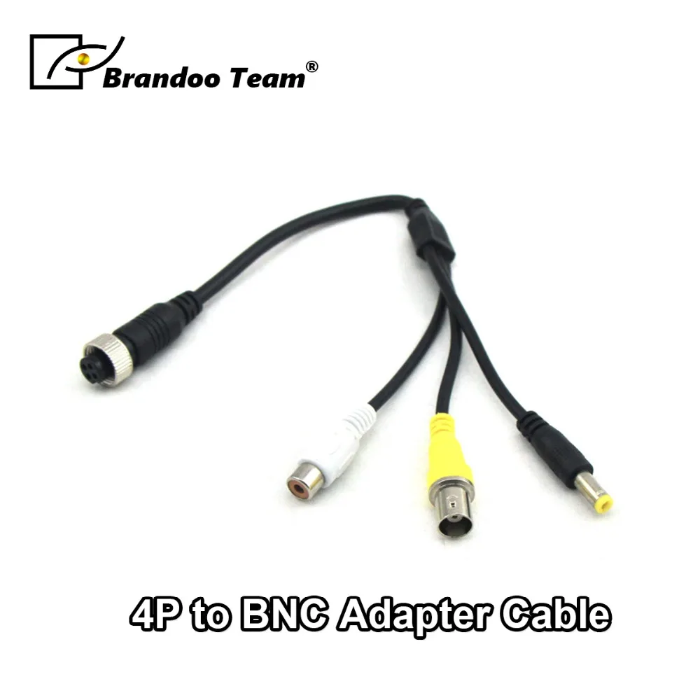 4pcs Aviation To Bnc+rca+dc Connector, For Car Dvr To Car Camera ...