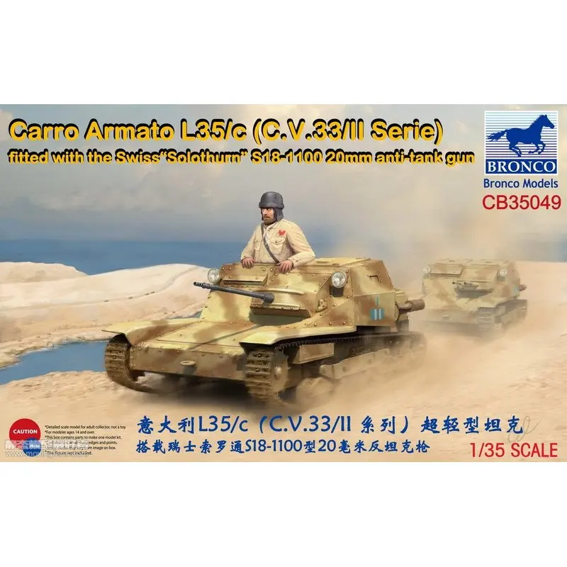 BRONCO CB35049 1/35 Carro Armato L35/c (C.V.33/II Serie) - Scale Model ...