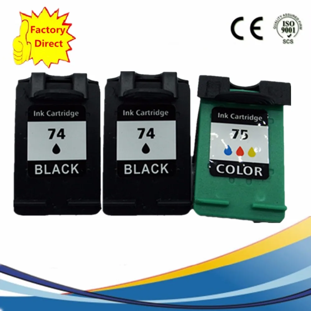 75XL 용으로 HP74XL HP75XL OfficeJet J5735 J5738 J5740 J5750 J5780 J5783 ...