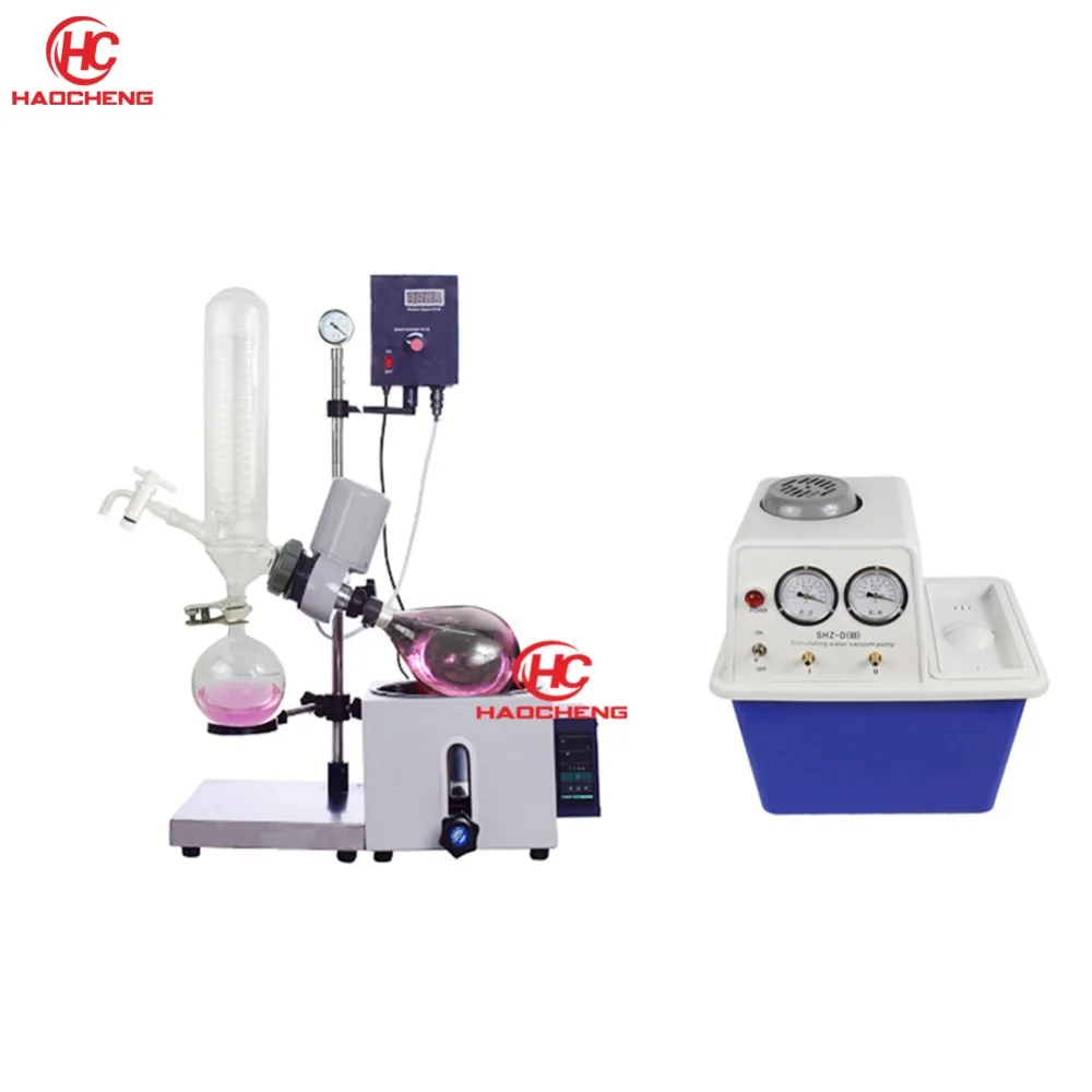 Free Shipping,Factory Sale 1L 2L Manual Lift Rotary Evaporator with ...