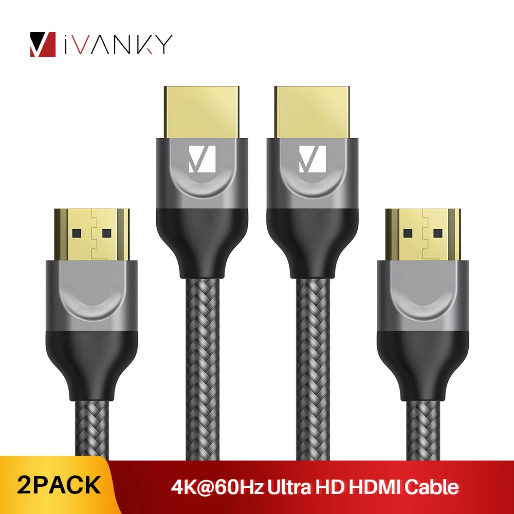 [Garantía de por vida. iVANKY 4K UHD HDMI Cable de alta velocidad 4K ...