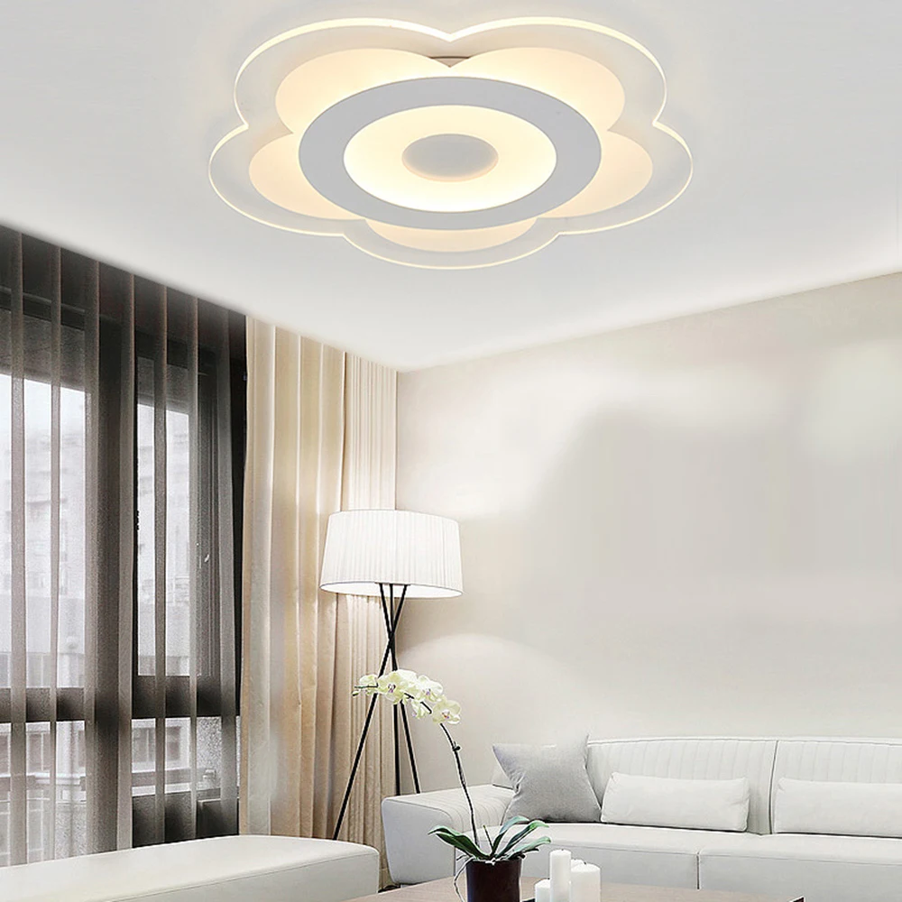 Ultra-thin-surface-mount-modern-LED-ceiling-lamp-living-room-bedroom ...