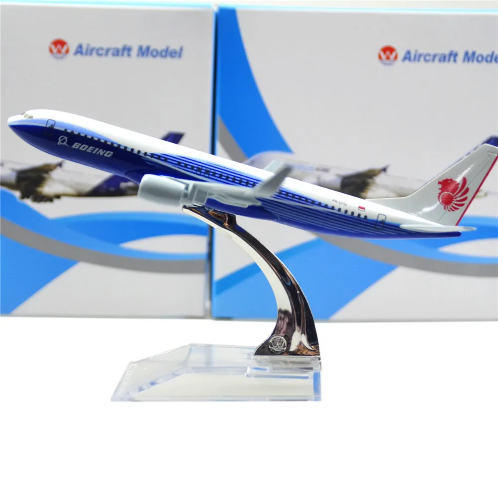 Lion Blue Boeing 737 16cm airplane child Birthday gift plane models ...