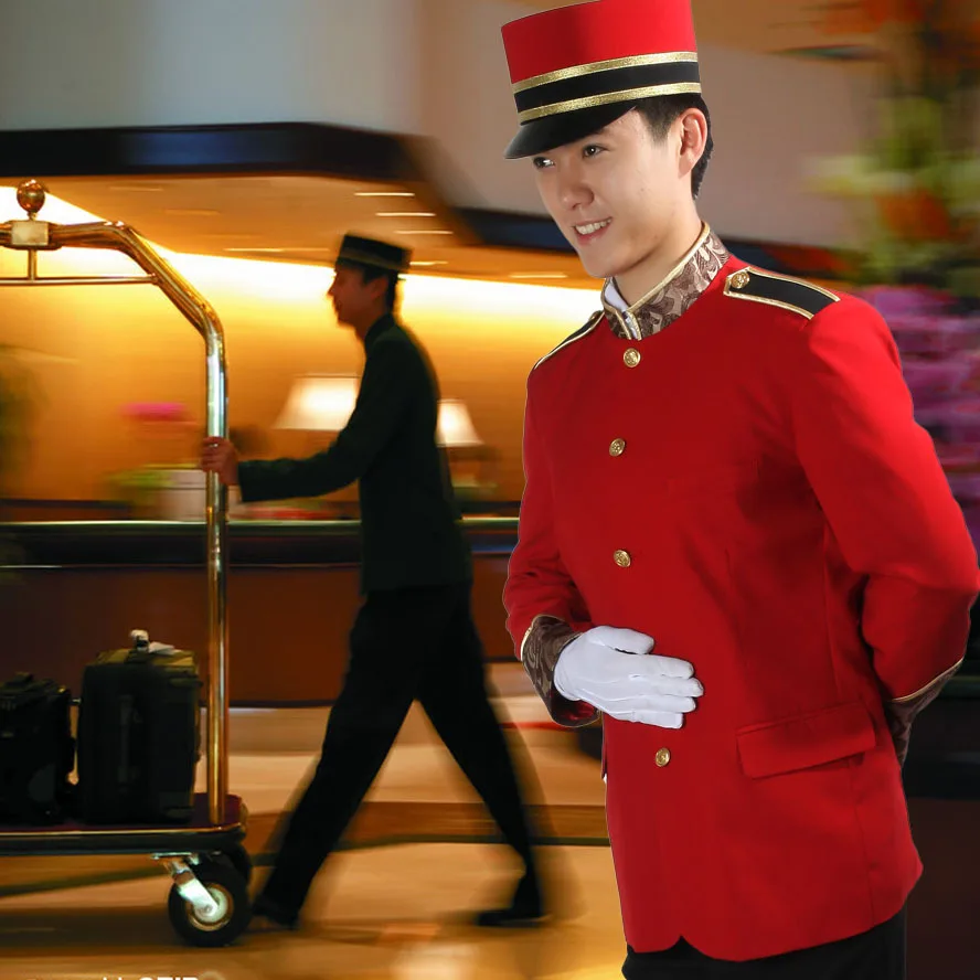 O Hotel Hotel uniforme uniformes de trabalho bellmen porteiro porteiro ...