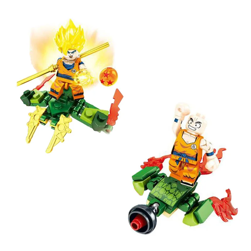 NEW 8in1 Dragon Ball Figure Z Son Goku Vegeta Krillin Dragon Building ...