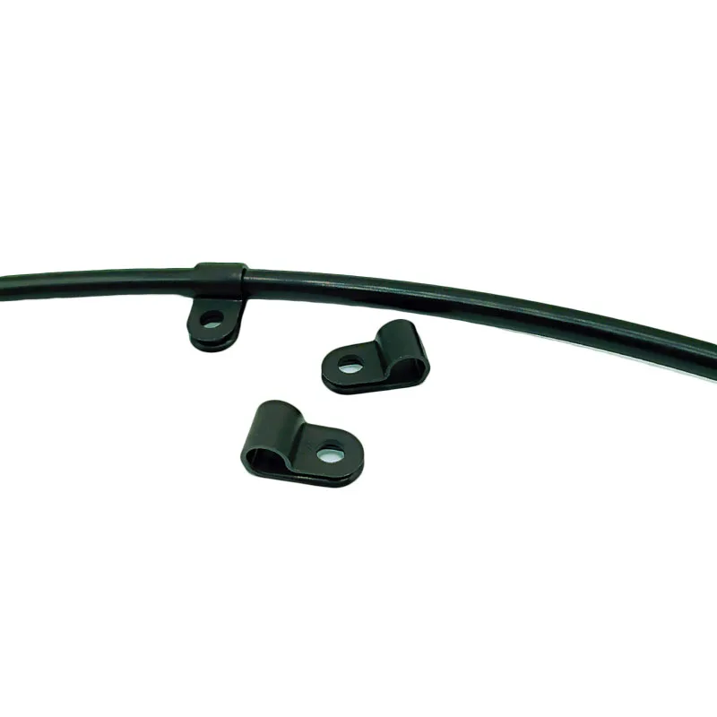 10 pcs Cable Clips Black Plastic tube clips for 1/4 inch water hose ...