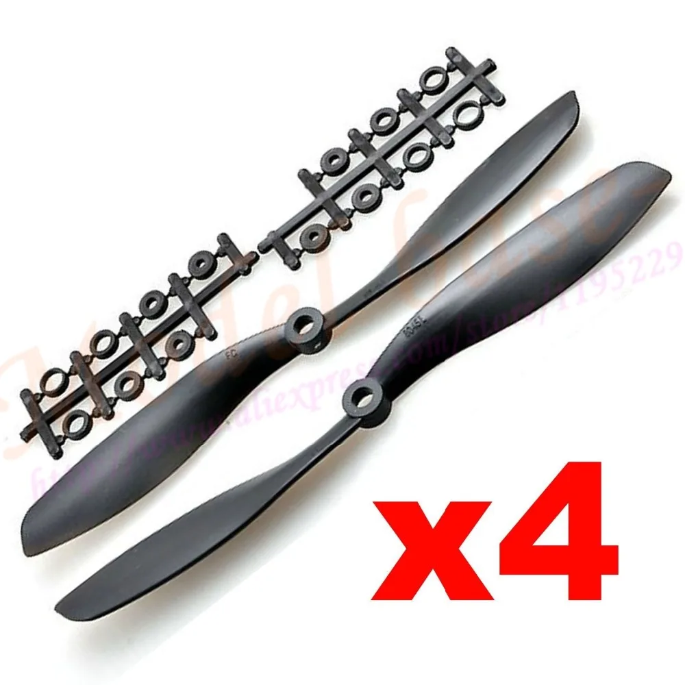 4pairs Nylon 8045 L/R 8x4.5 Propeller Prop for Multi rotor Quadcopter ...