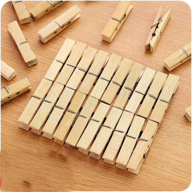 Bamboo Clip Wood Sealing Clip Bamboo Laundry Clips Multifunction ...