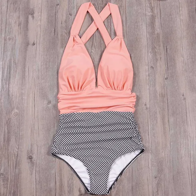 Buy Tcbsg One Piece Swimsuit Strap Monokini Bodysuit