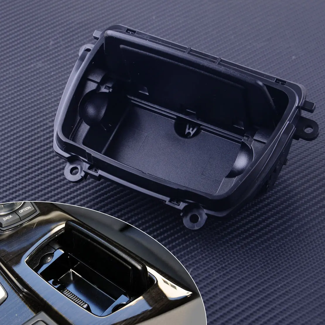 DWCX-Black-ABS-51169206347-Front-Center-Console-Ashtray-Fit-For-BMW-F10 ...