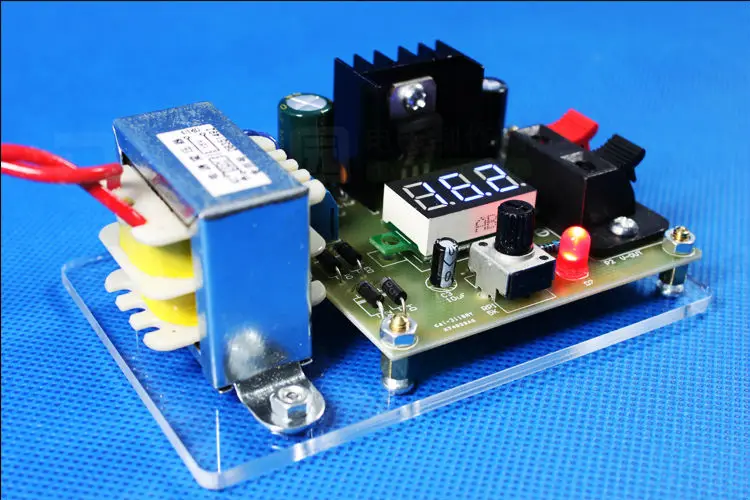 Adjustable voltage stabilized power supply board Kit Electronic DIY ...