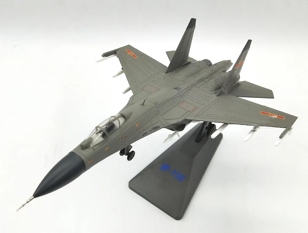 1:72 Scale China J11B Fighter Jet Model Alloy Aircraft Toy - Military ...
