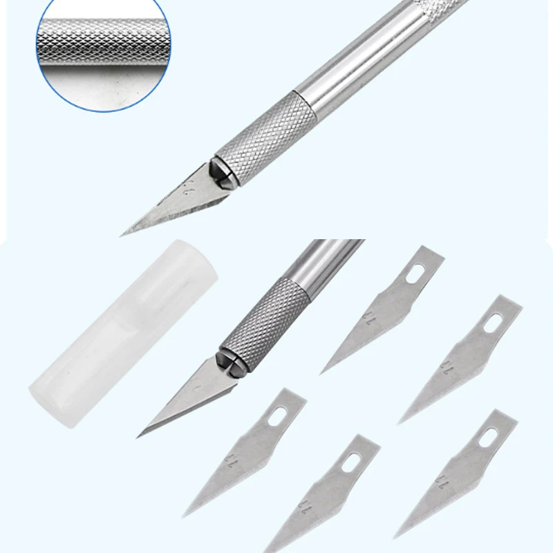 6 Blades Craft Artwork Cutting Knife Stencil Scoring Hobby Chiseling ...