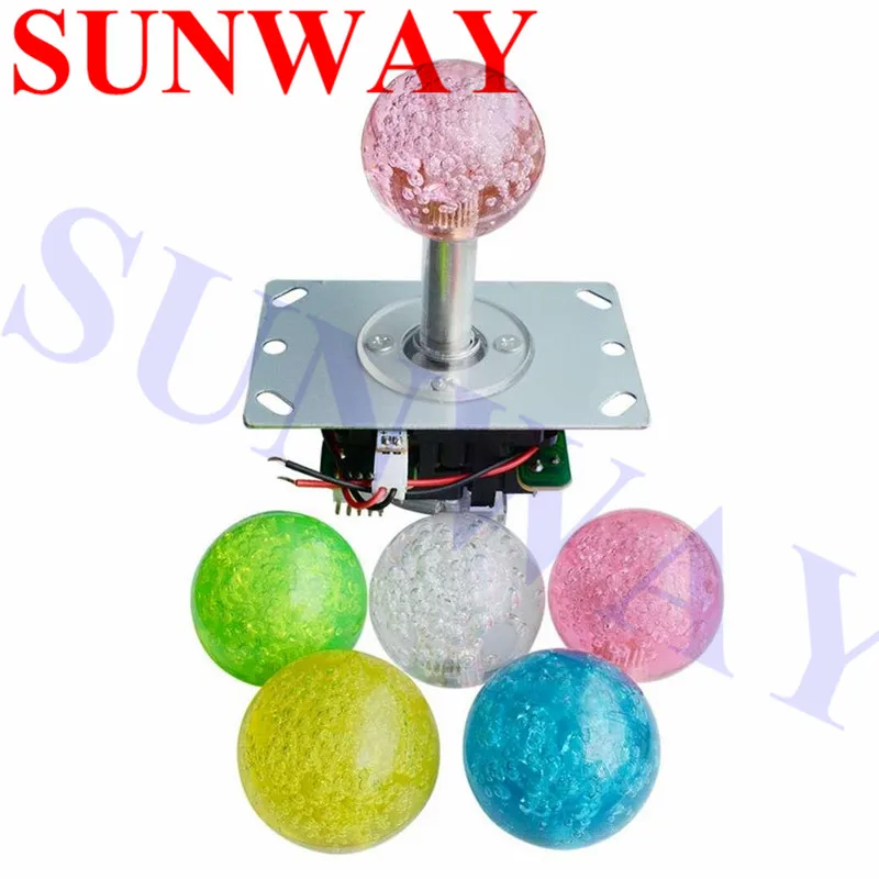 Arcade Classic Competition Joystick 5V LED Lights Illuminated 4/8 Way ...