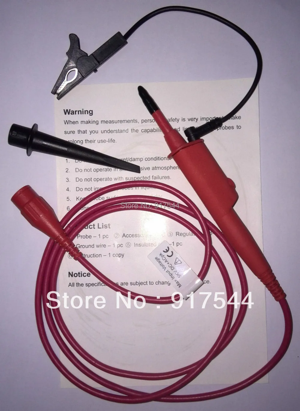High Voltage 5KV 5000V 500MHz Oscilloscope Scope Passive Clip Probe ...