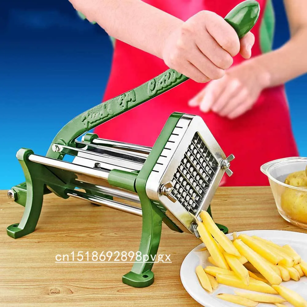 Manual Potato Strip Cutter Metal French Fry Potato Cutting Heavy Duty ...