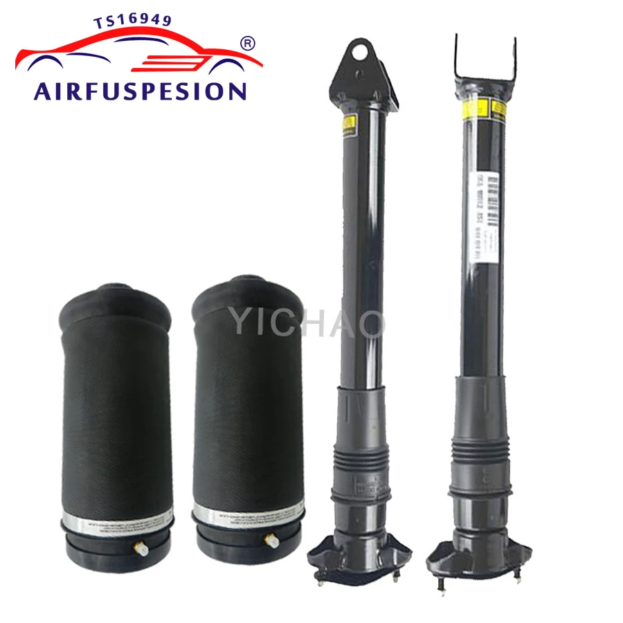 4 pces para mercedes w164 ml gl saco traseiro da mola de ar suspensão a ...