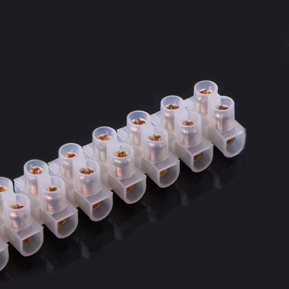 2 Pcs 380V 20A 30A Dual Row 12 Positions Screw Terminal Electric ...