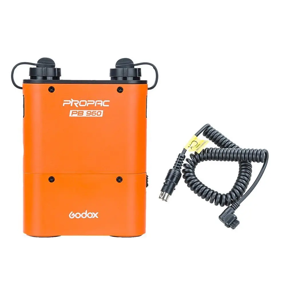 Godox PB960 Flash Power Battery Pack (Orange) 4500mAh +Power Cable Cx ...