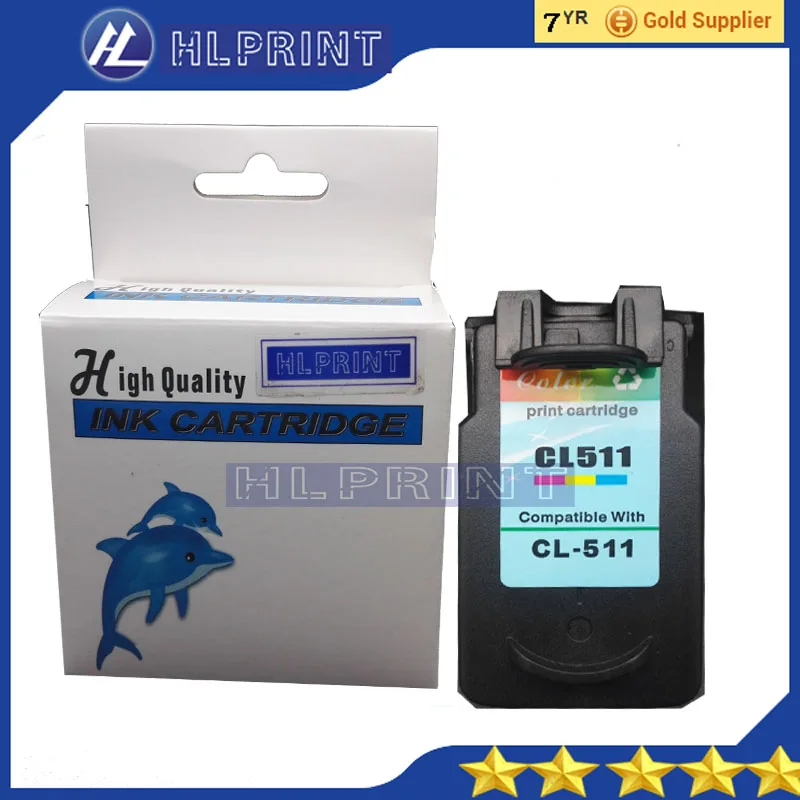 1pc ink cartridge compatible CL511(Tri Color) for Canon Pixma iP2700 ...