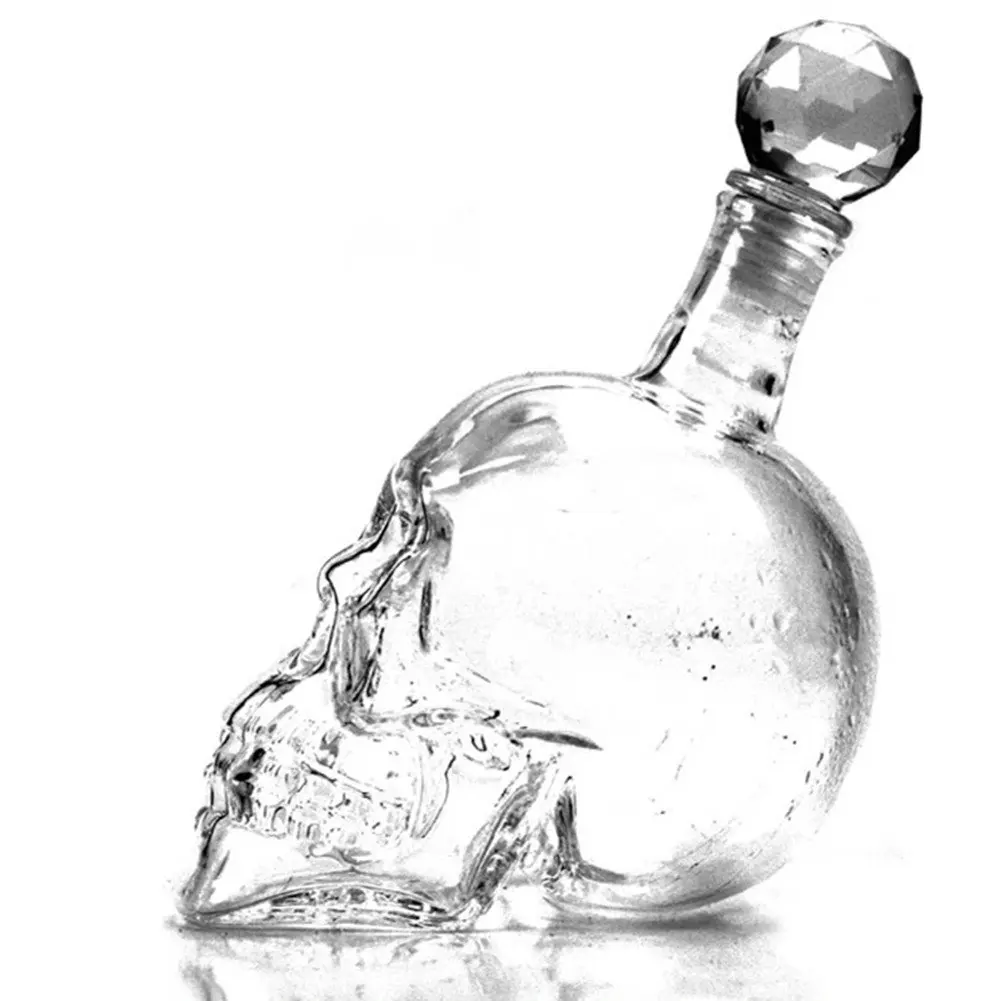 2019 Crystal Skull Vodka Bottles Skull Head Bottle Creative Gothic Wine ...