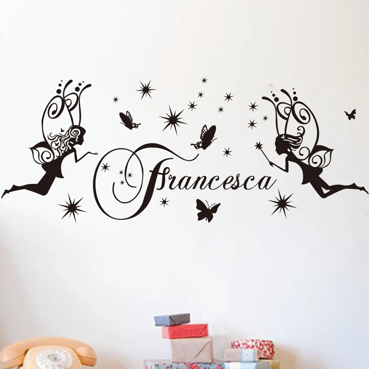Custom made Personalised Princess Wall stickers Home Decor Nursery Wall ...