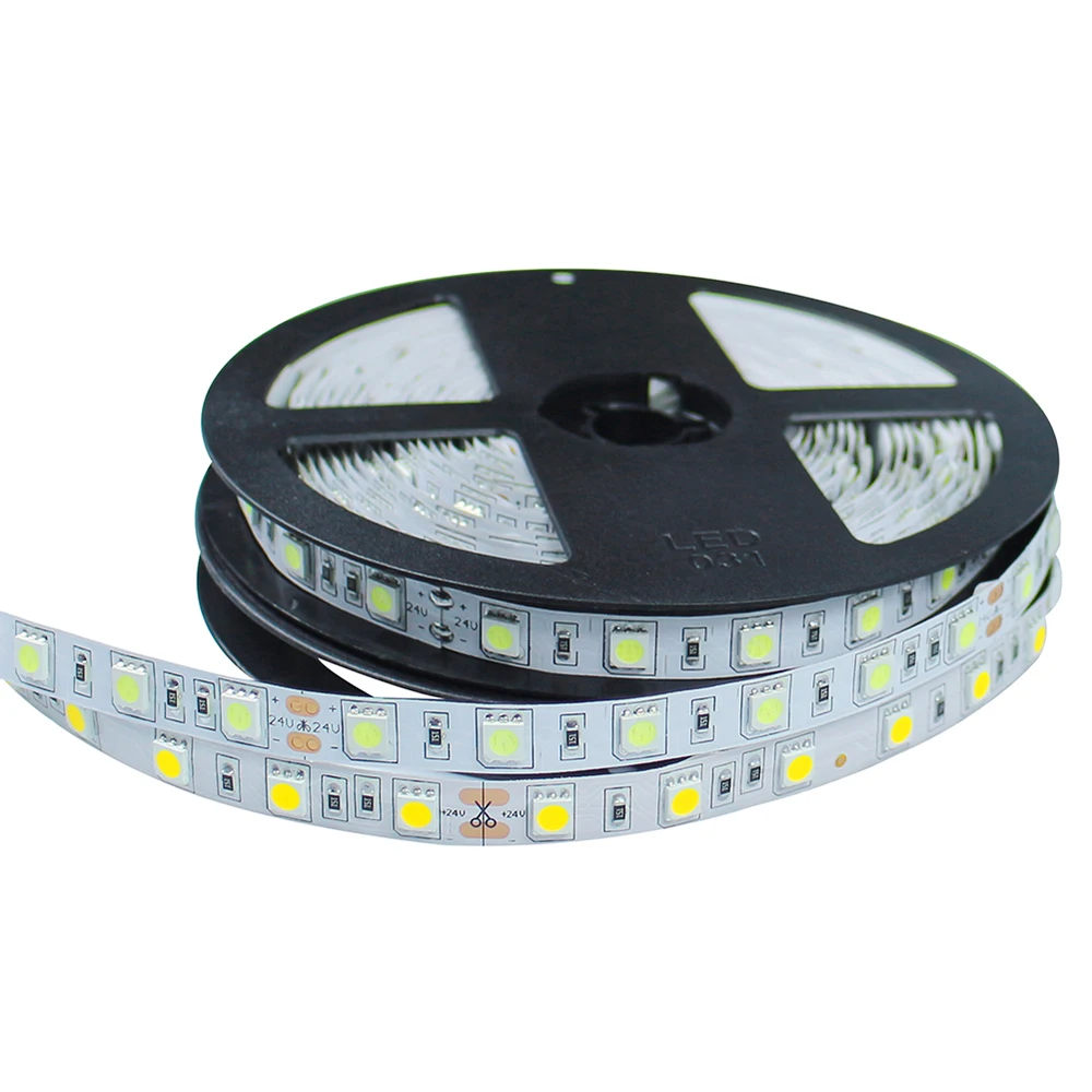 24 V DC SMD 5050 300LED RGB tira de luces flexibles 5 M pantalla LED ...