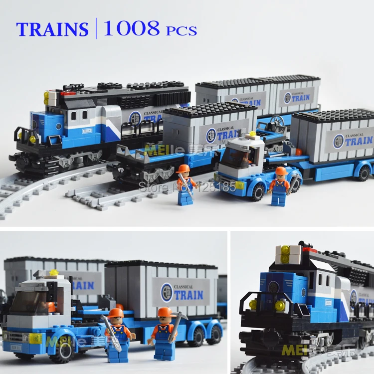 Купить ausini поезд серии строительные блоки образовательные сборка ...