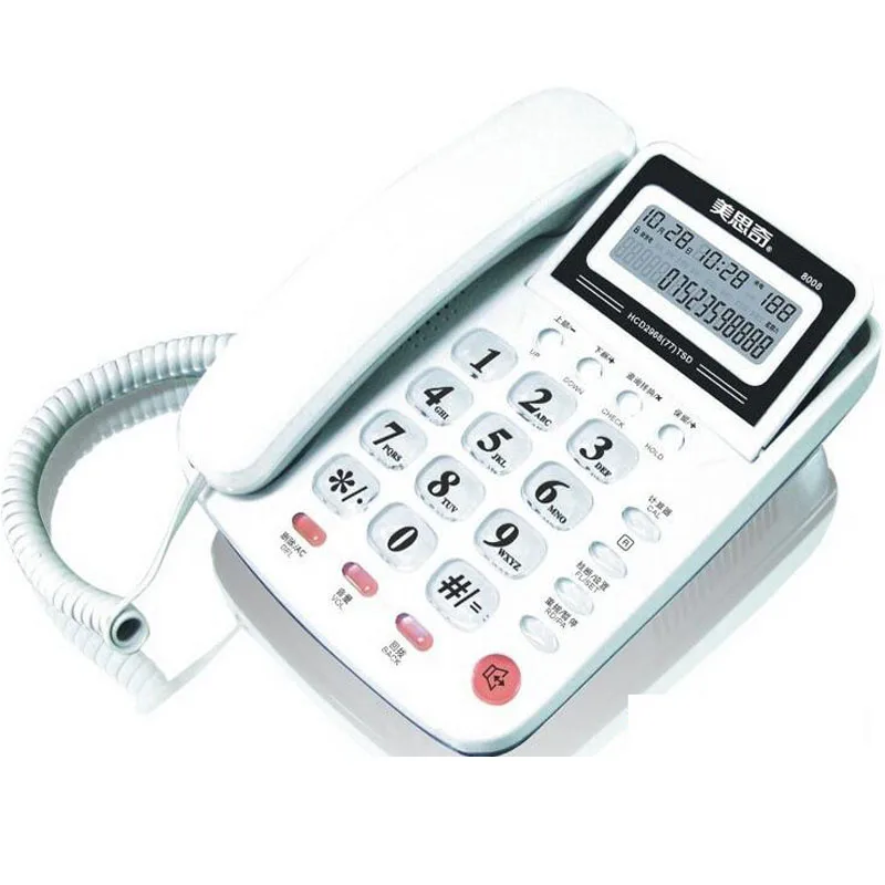 Desktop Landline Phone Home Office Corded Telephone Caller Id Phone ...