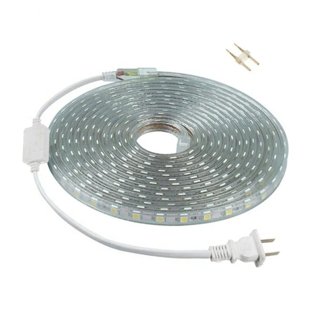 EU US Plug Wide Connector For High Voltage 220V LED Strip Light Power ...