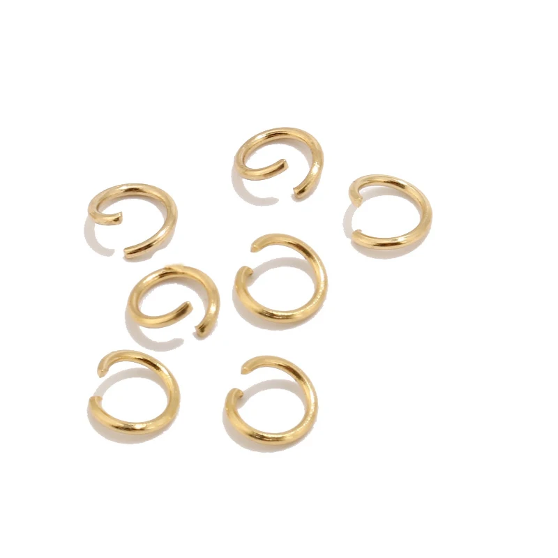 Stainless Steel Open Jump Rings Round Split Ring - Stainless Steel Gold ...