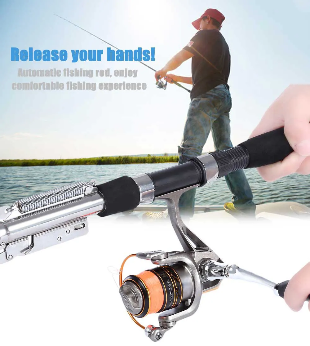Stainless Steel Automatic Fishing Rod 1.8 /2.1/ 2.4 /2.7 m Fish Pole ...