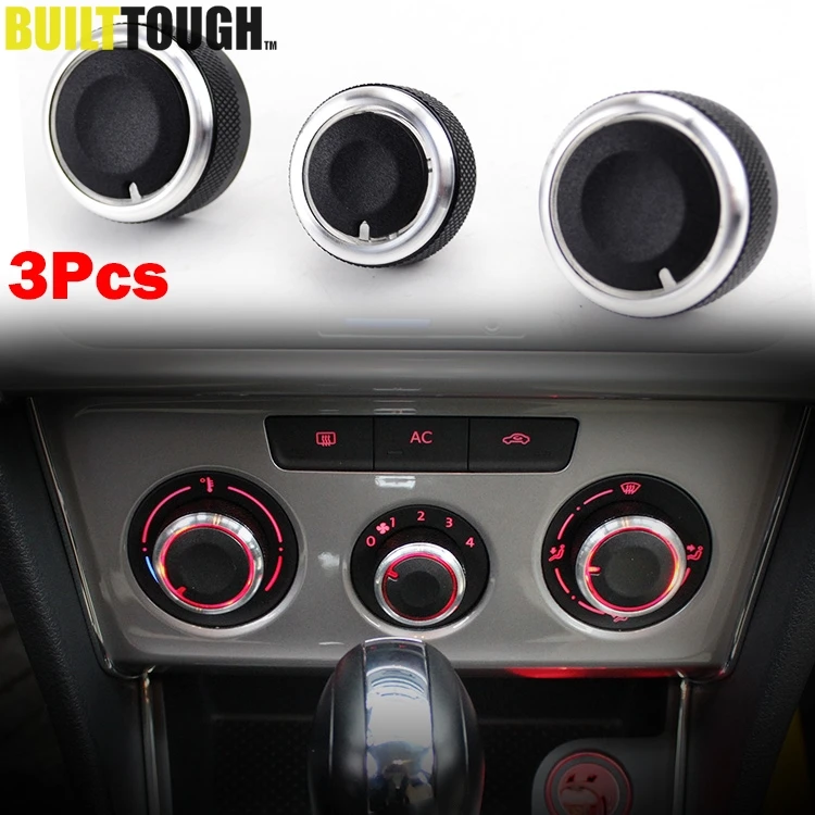 3pc Ac Heater Climate Control Switch Panel Knobs For Vw Golf Plus ...