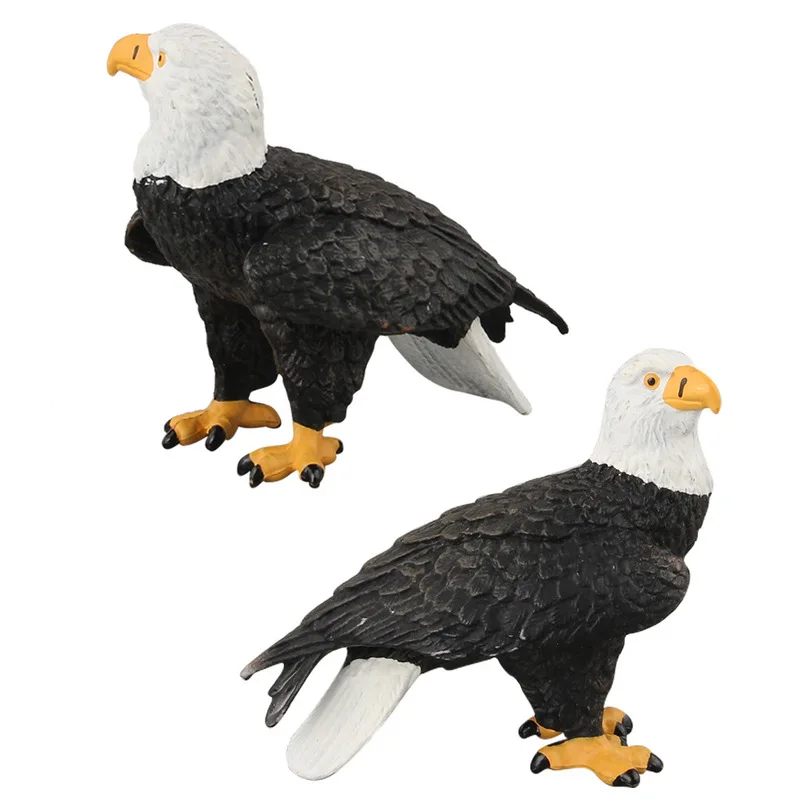 Flying Bald Eagle Animals Figure Toys Realistic Wild Forest Creatures ...