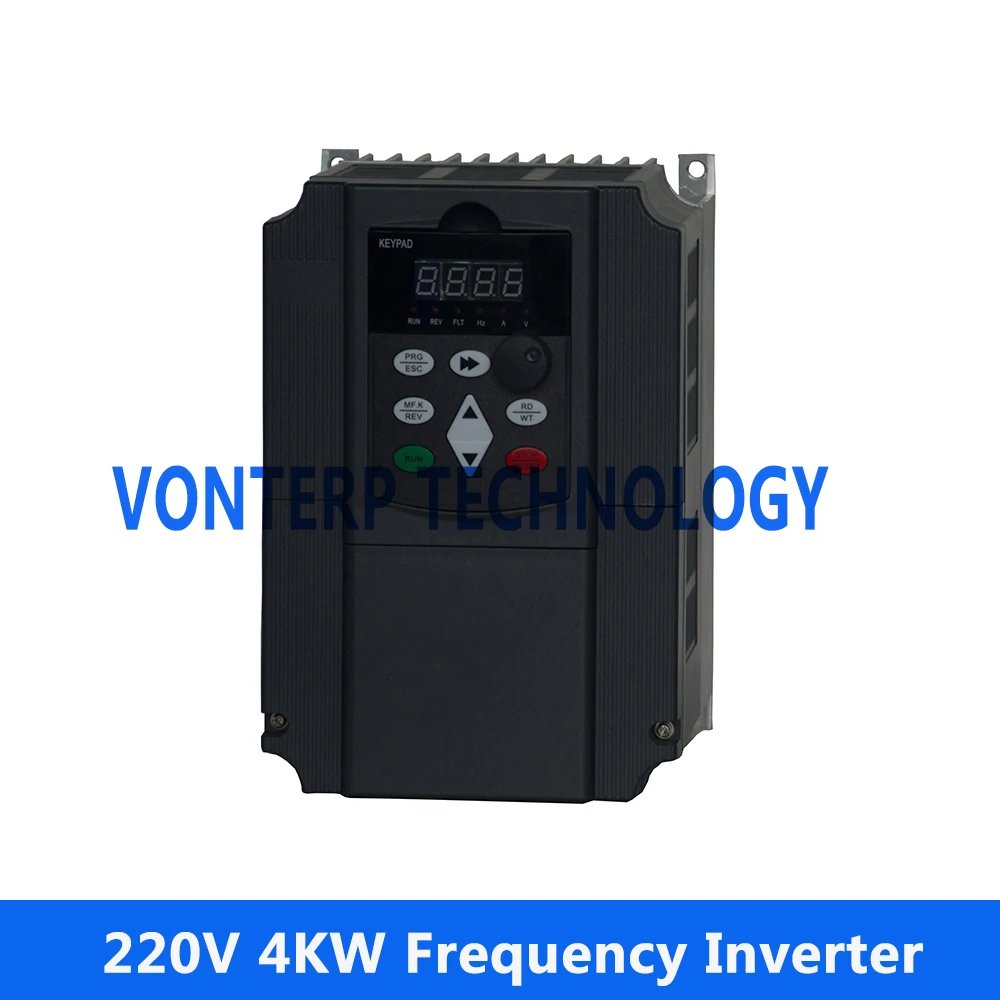 AC MOTOR SPEED CONTROL/ frequency converter 220v 4kw single phase input ...