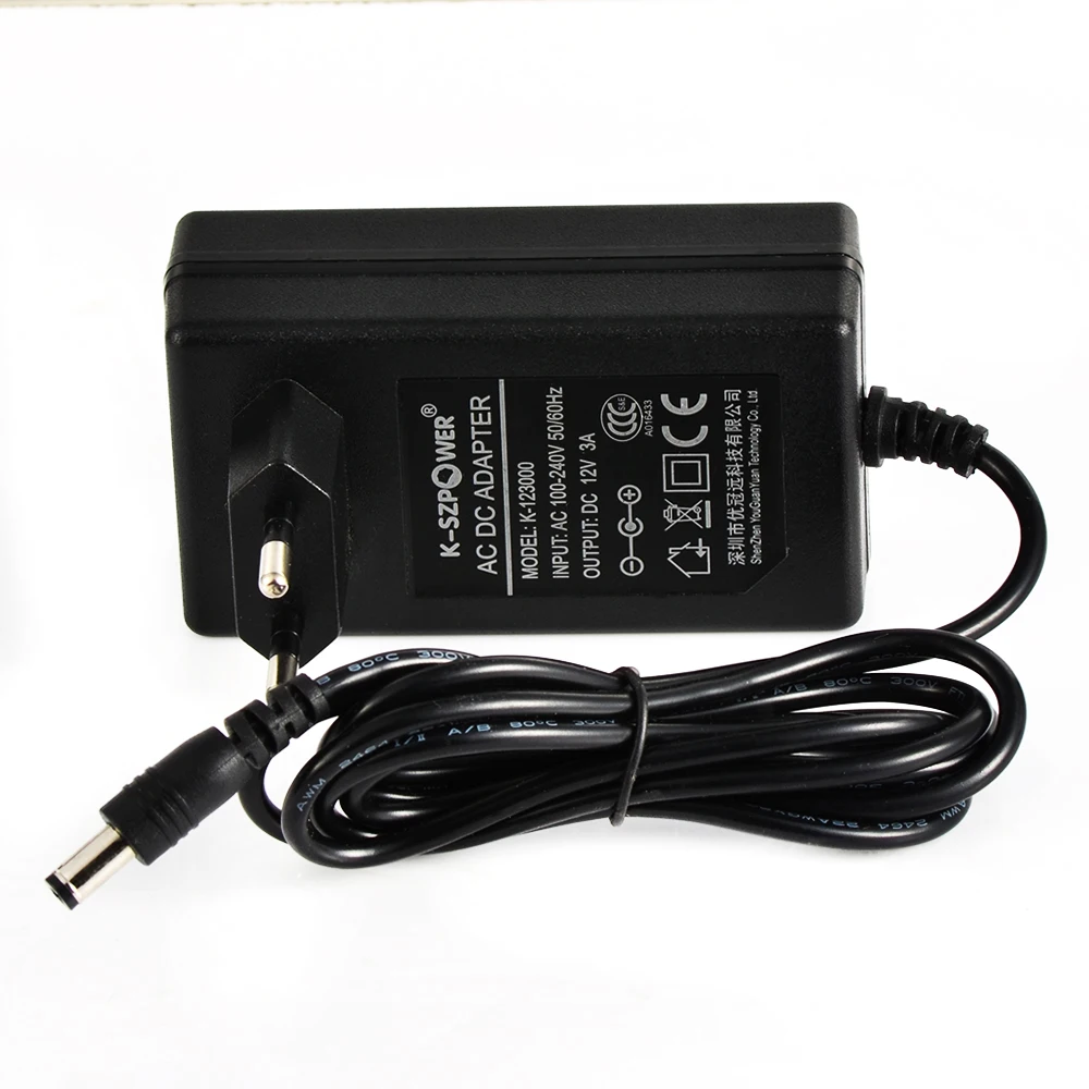 Switching power supply AC/DC adapter 12V 3A 36w plug adapter for set ...