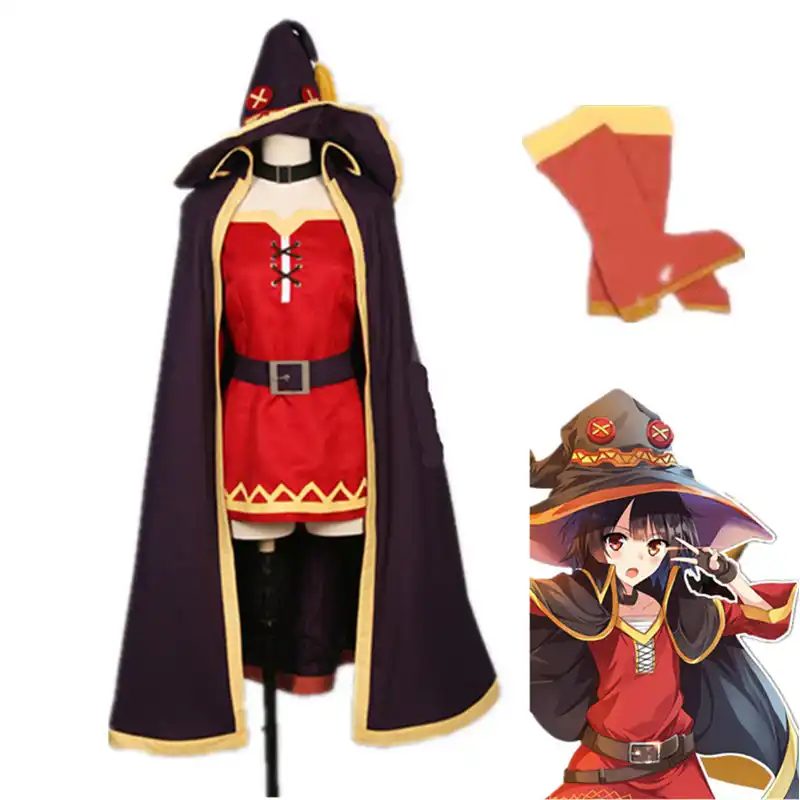 Uwowo konosuba megumin halloween cosplay anime traje bênção de deus ...