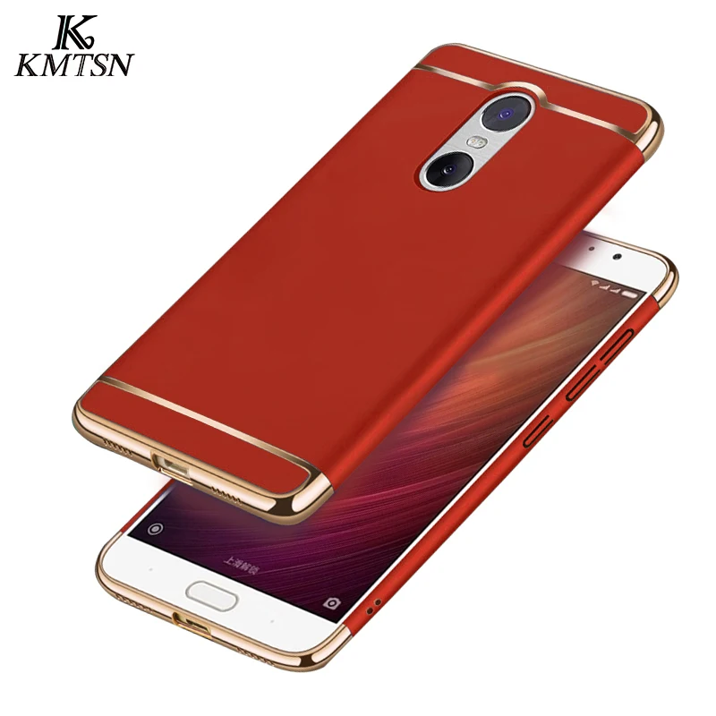 3 in 1 Plating phone cases For Xiaomi Redmi note 4 4x Case Cover ...