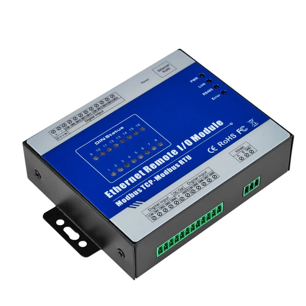 RS485 Serial port Ethernet Modbus RTU Module Supports High speed pulse ...