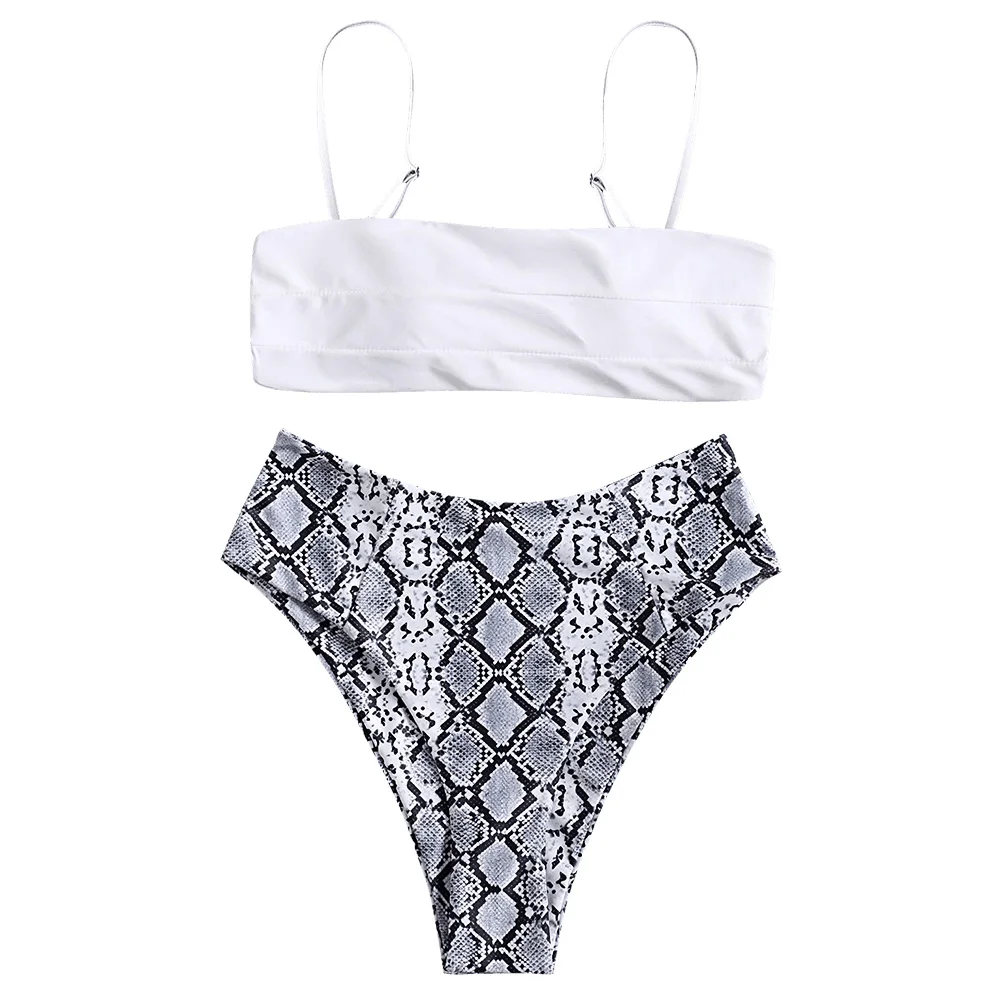ZAFUL High Waist Bikini 2018 Snakeskin Print Brazilian Bikini New Push ...