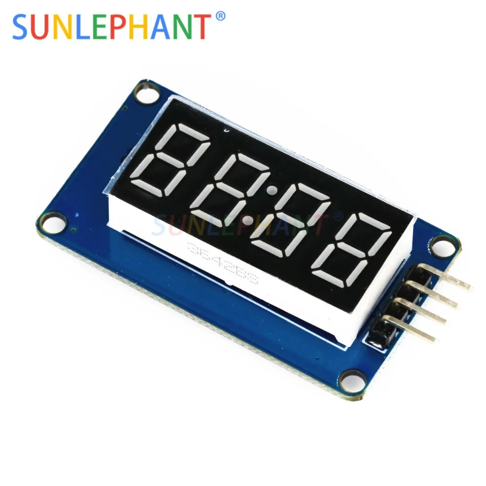 【KAMDSS015】TM1637 LED Display Module For Arduno 7 Segment 4 Bits 0.36 Inch Clock RED Anode ...
