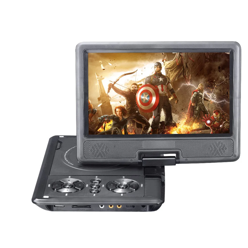 New 9 inch DVD Player TFT Screen Display Portable DVD EVD Player TV VCD ...