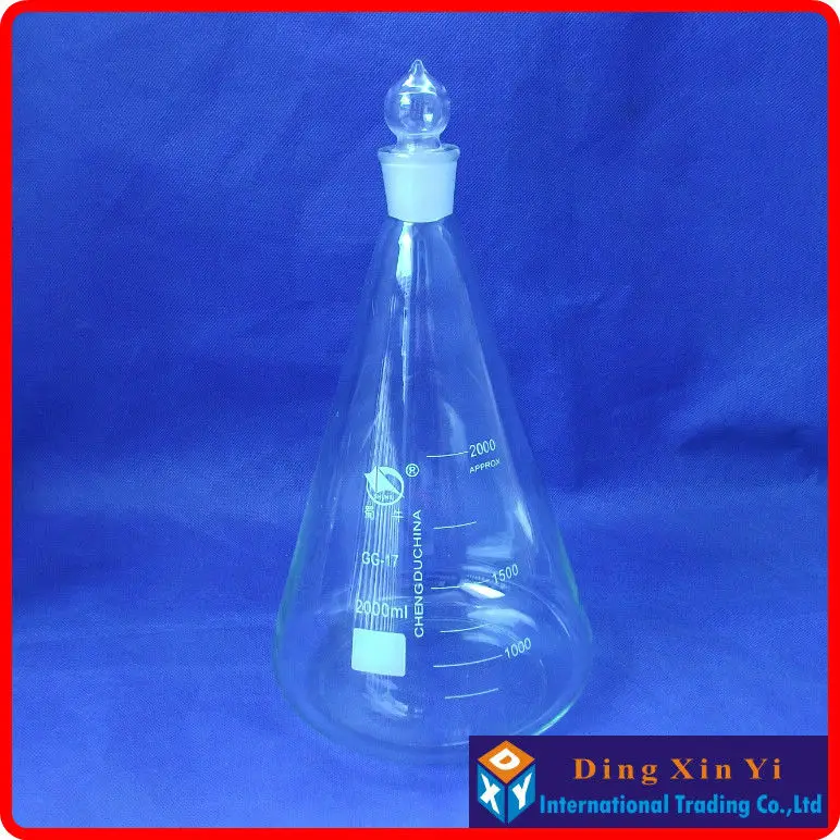 2000ml Conical Flask With Stopper 2000ml Conical Flask With Ground In