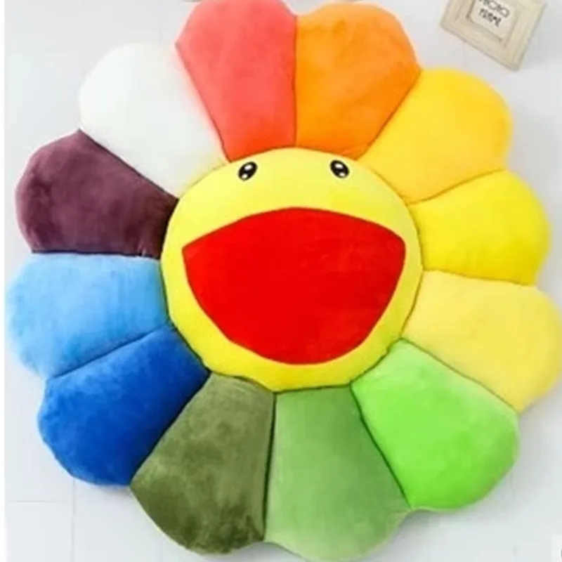 22 Inches OriginalFake KAWS Murakami Takashi Sun Flower Face Double ...