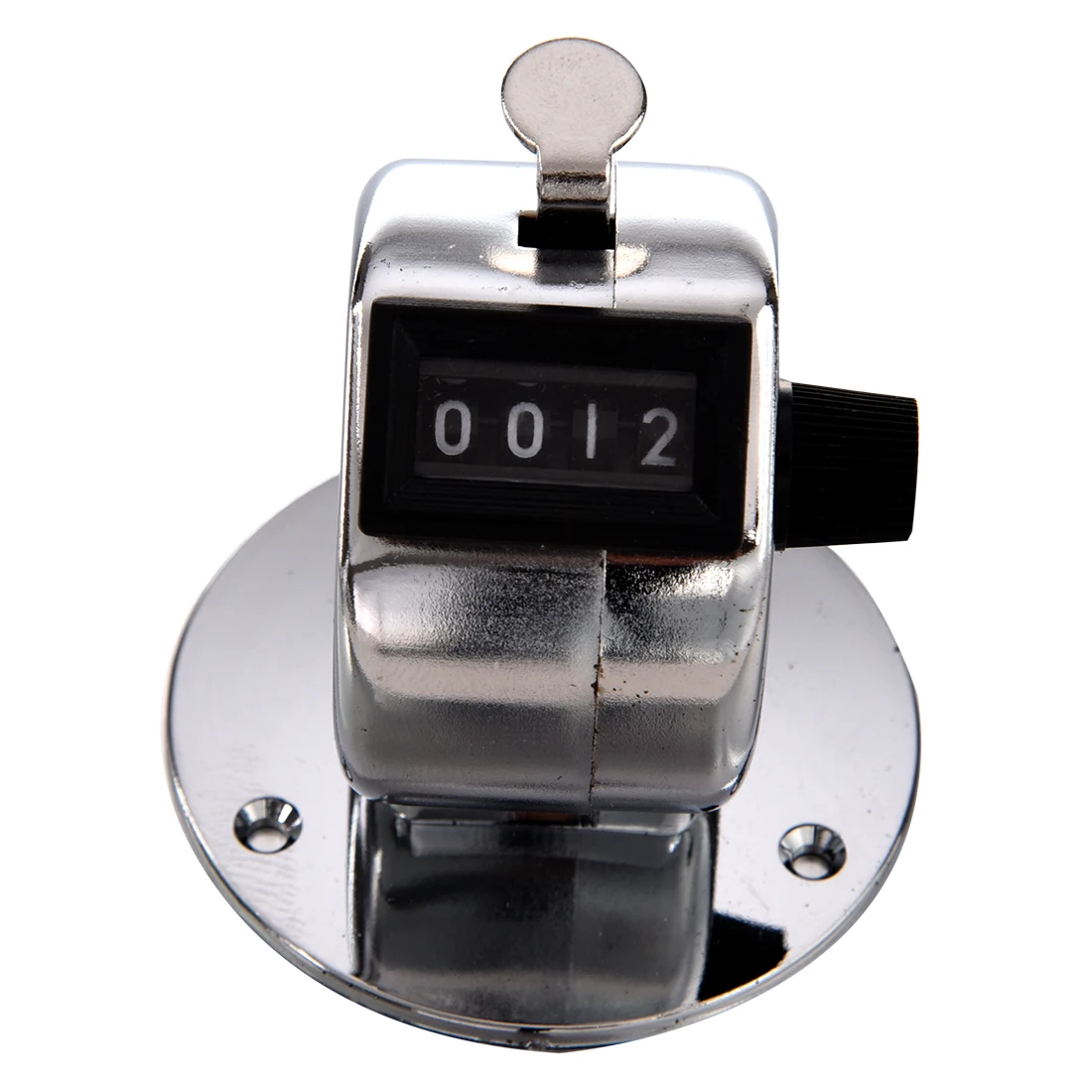 THGS Round Base 4 Digit Manual Hand Tally Mechanical Palm Click Counter ...