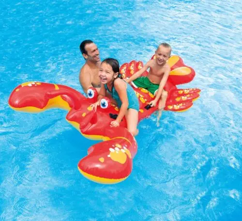 Inflatable Float Ride On Lobster Swimming Pool Toy For Kids Rideable ...