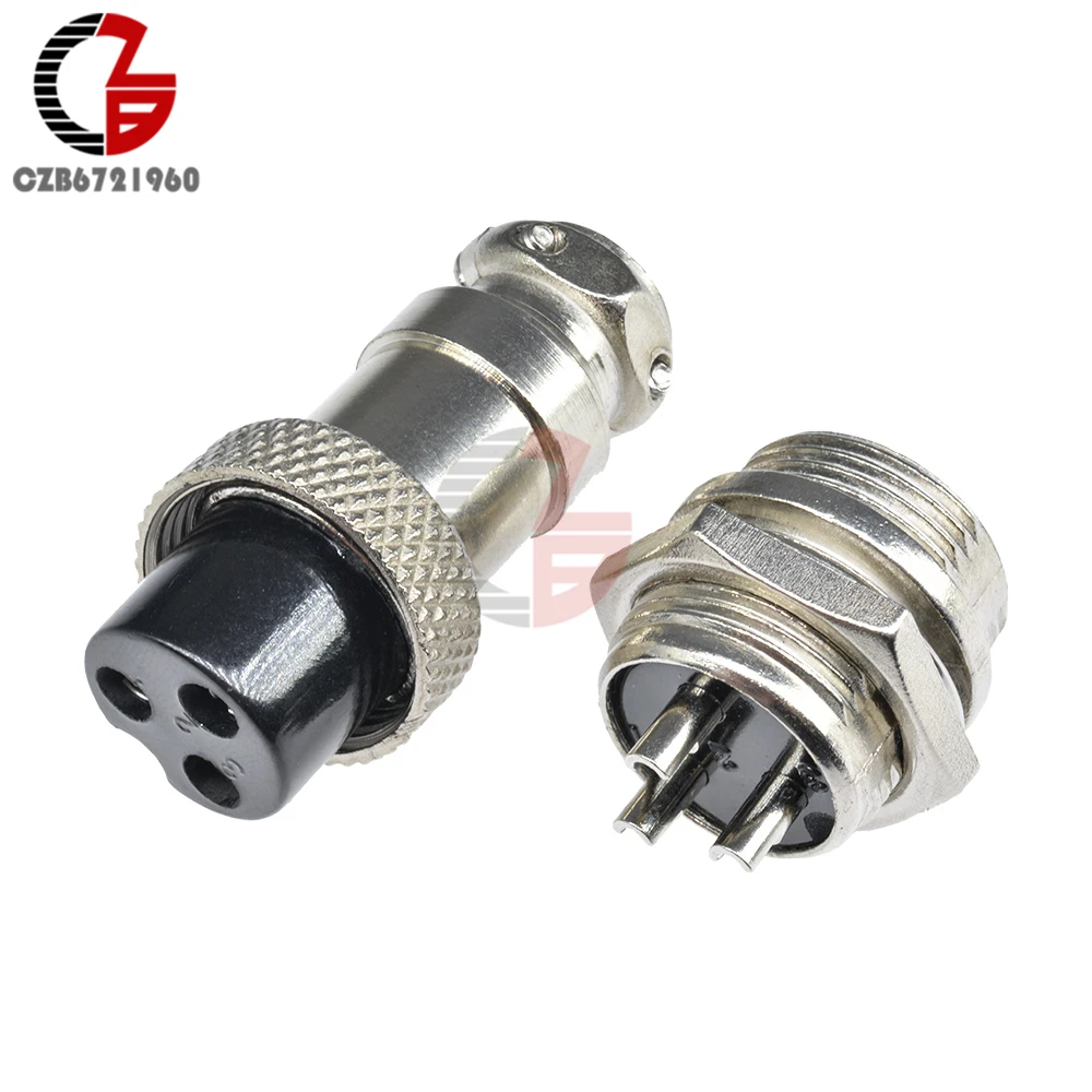 1Pair GX12 GX16 GX20 2/3/4/5/6/7/8/9/10/12/14/15Pin 16mm Male Female ...